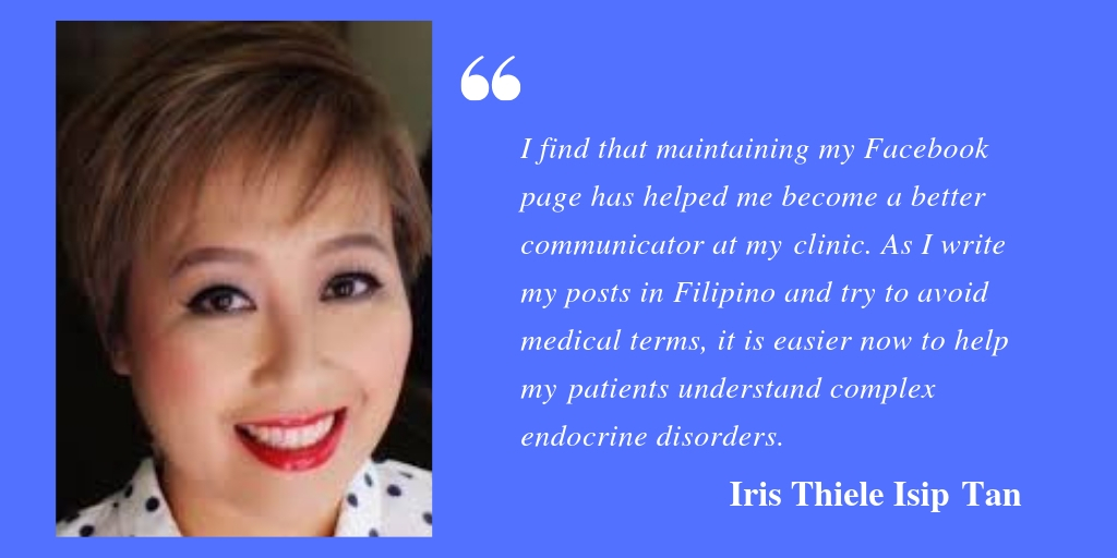 Social Spotlight: Iris Thiele Isip Tan – Health Care Social Media