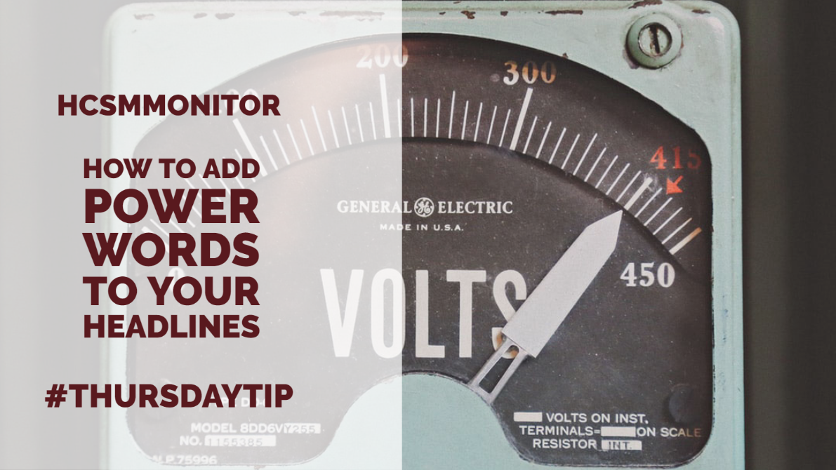 #ThursdayTip: How To Add Power Words To Your Headlines – Health Care ...